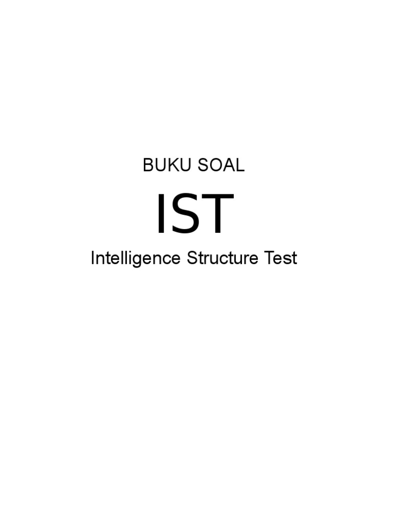 Soal Tes IST New | PDF