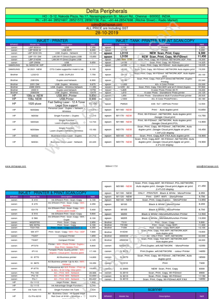 Printers | Download Free PDF | Printer (Computing) | Image Scanner