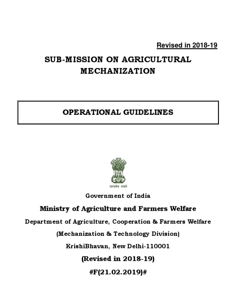 Revised - Revised - Guidelines of SMAM - 4 | PDF | Farms | Agricultural ...