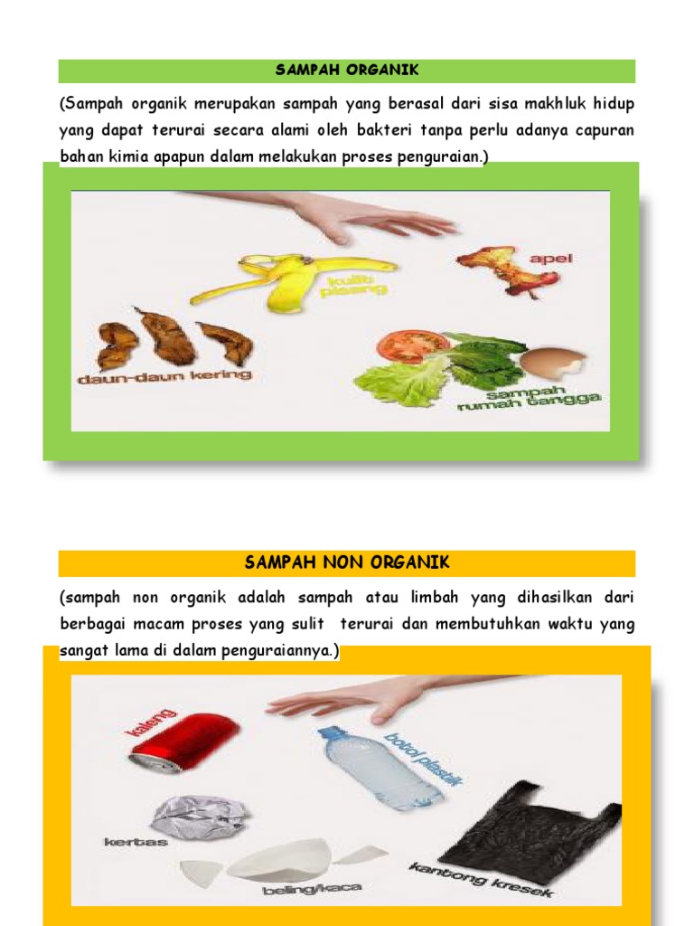 Label Jenis Sampah | PDF