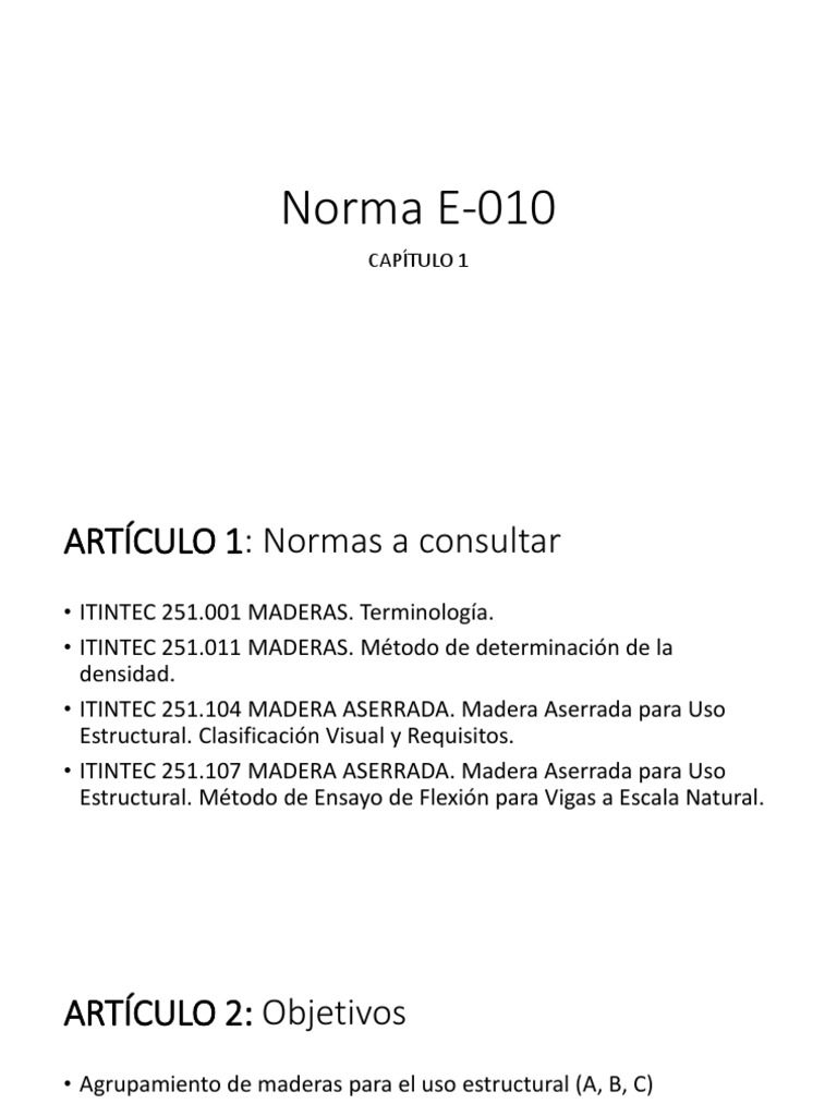 Norma E-010 | PDF