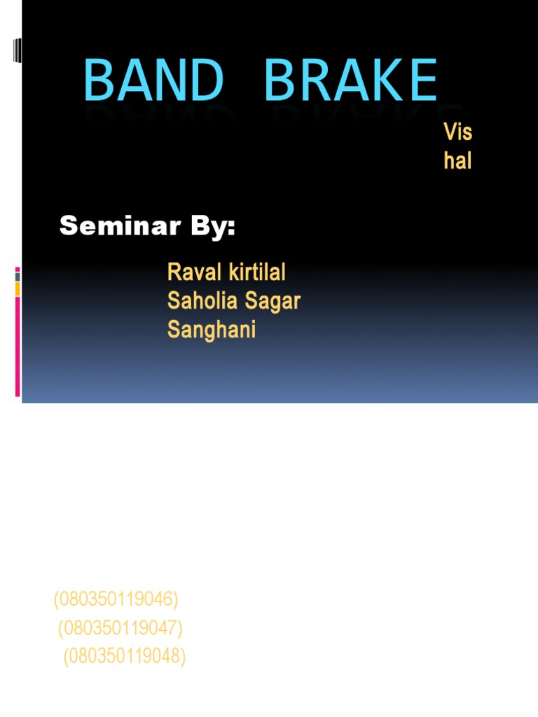 Band Brake | PDF | Lever | Torque