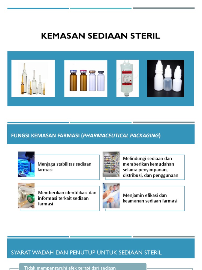 Wadah Sediaan Steril PDF | PDF