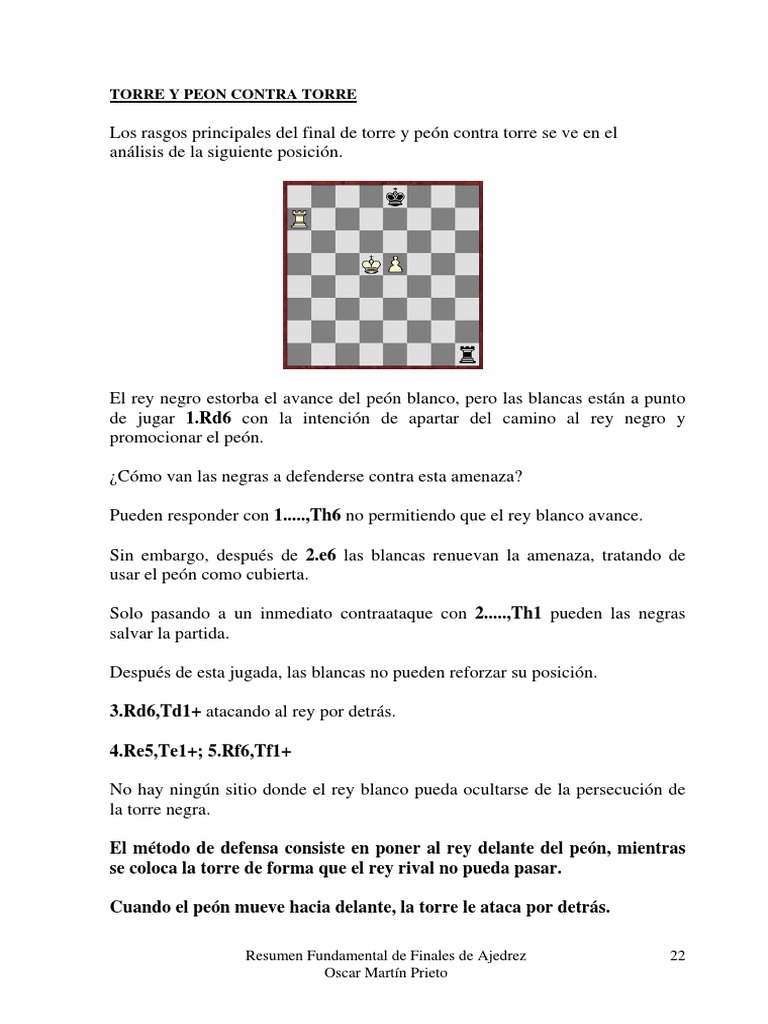 Resumen Fundamental de Finales de Ajedrez | PDF | Ajedrez | Juegos de habilidad mental