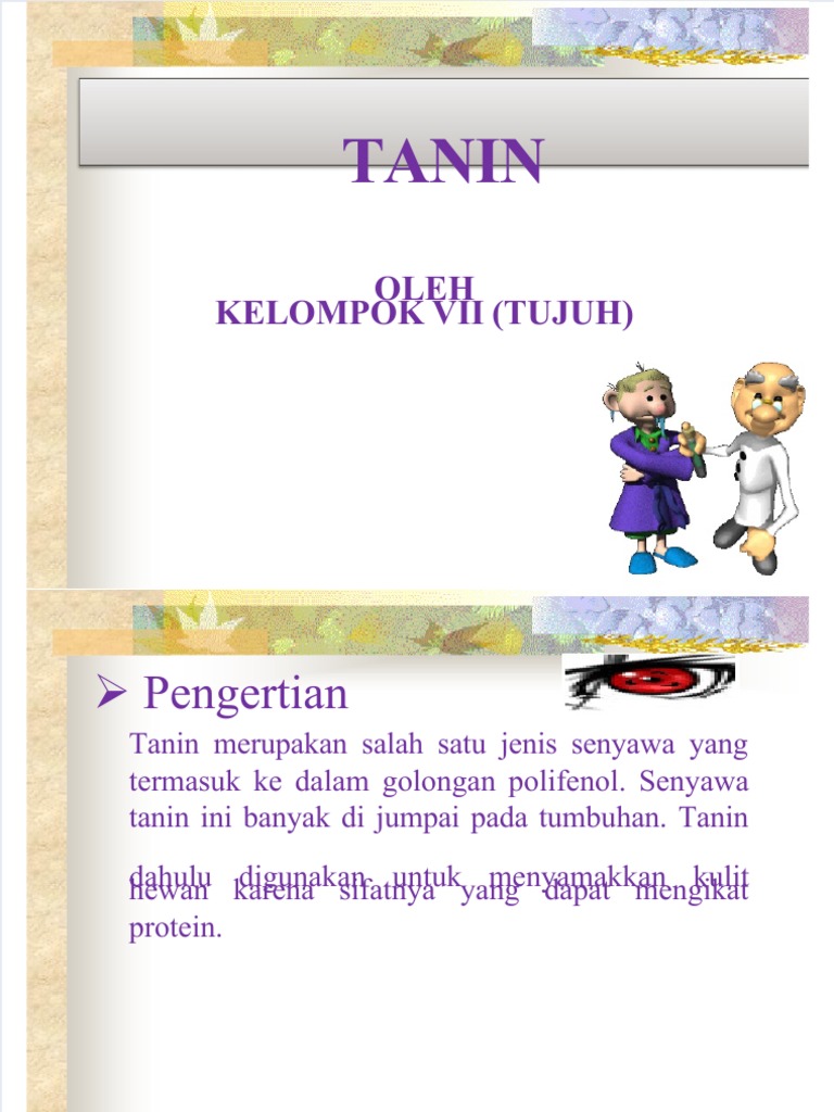 Pengertian dan Klasifikasi Tanin | PDF