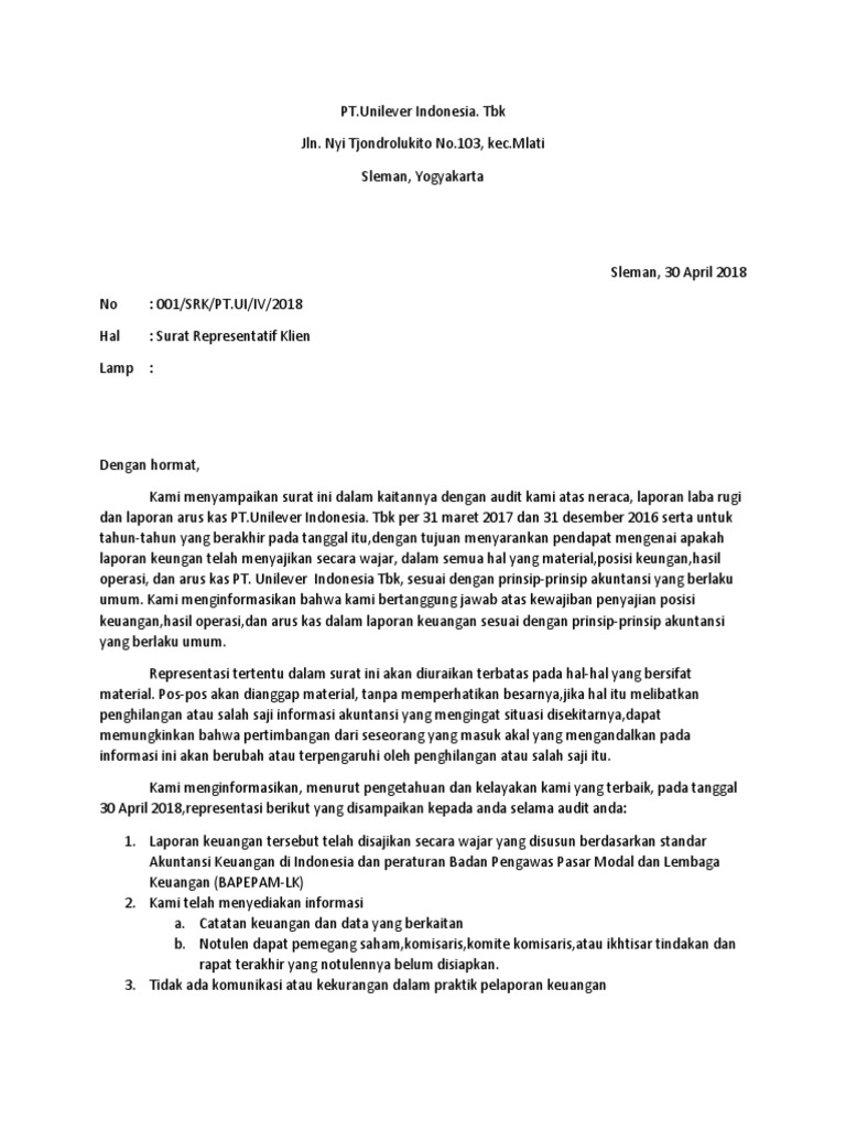 Surat Representasi | PDF