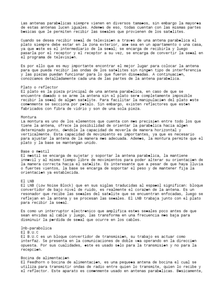 Partes de Una Antena | PDF | Antena (Radio) | Ingeniería en ...