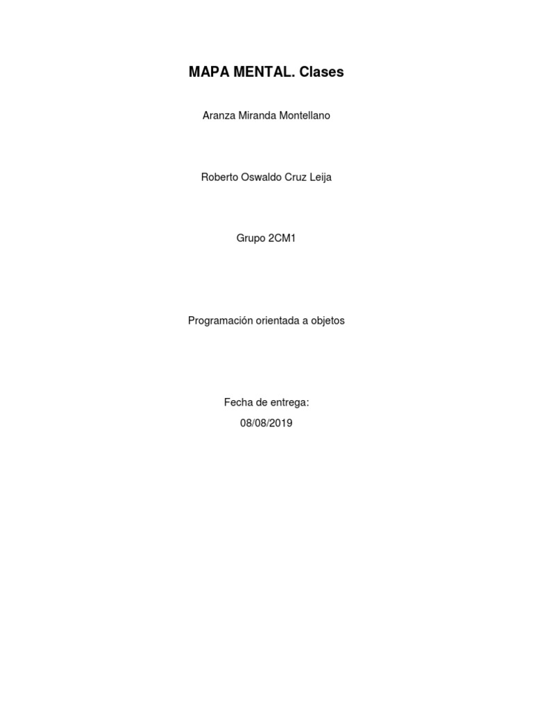 Mapa Mental Poo | PDF