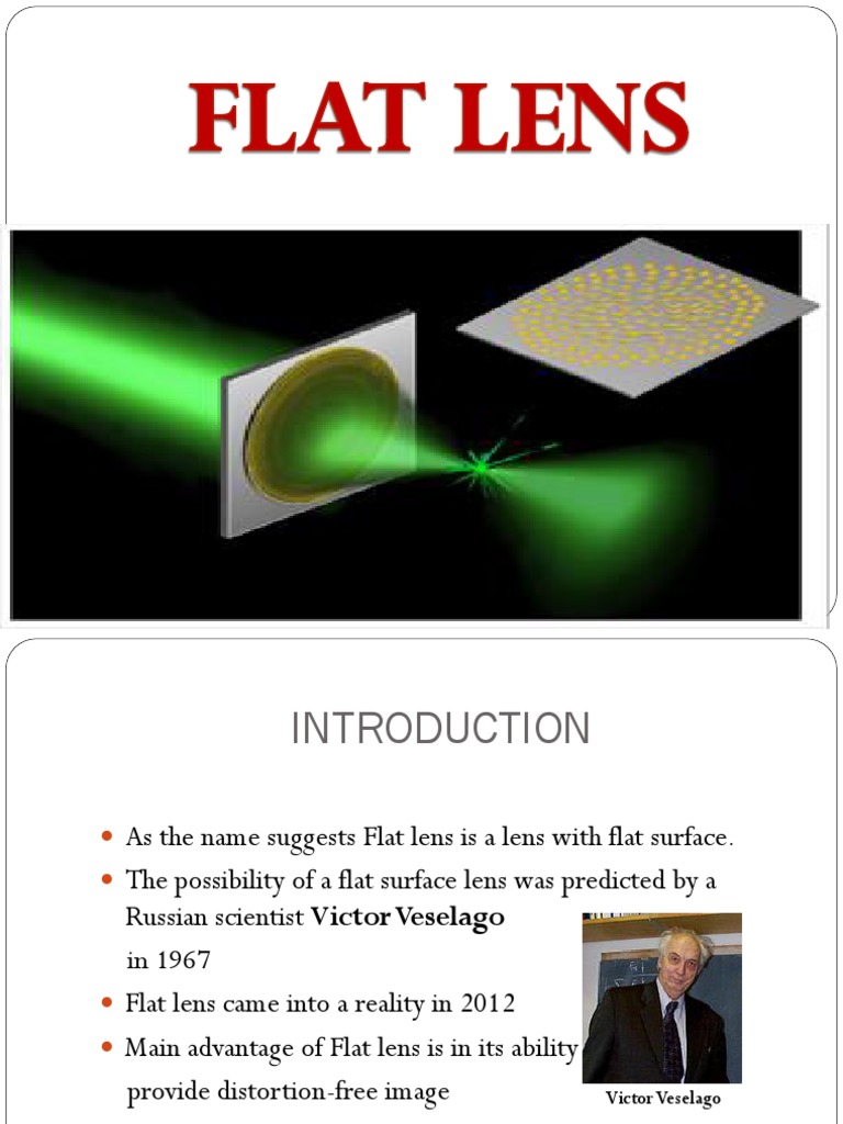 Flat Lens | PDF | Metamaterial | Optical Materials