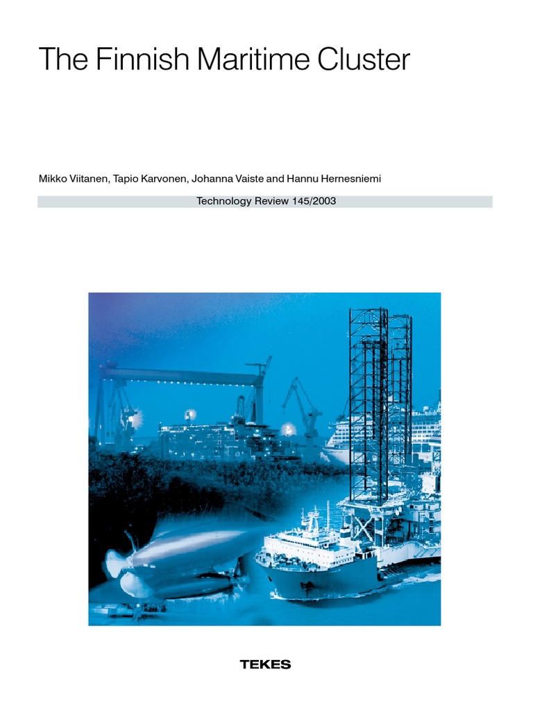 Maritime Cluster | PDF | Finland | Input–Output Model