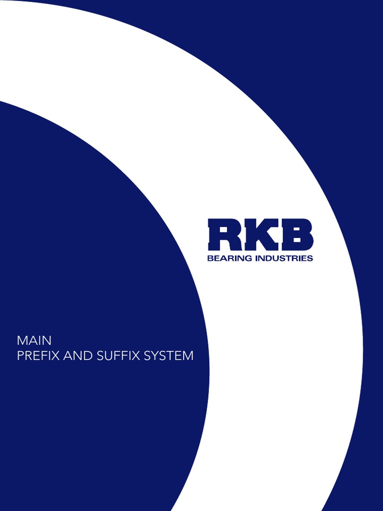 Bearing Main Prefix and Suffix System PDF | PDF | Bearing (Mechanical ...