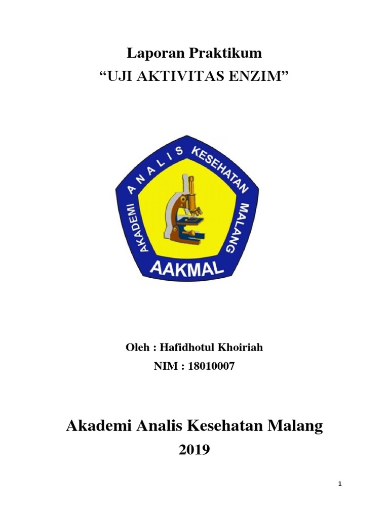 Laporan Praktikum Uji Aktivitas Enzim Hafidoh | PDF
