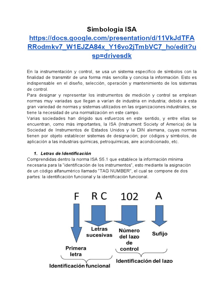 NORMAS ISA: Instrumentación y Control | Medición | Organización ...