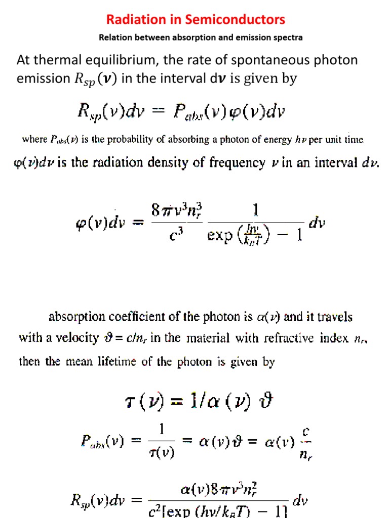 Exciton and Auger Recombination in Semiconductors | PDF | Band Gap ...