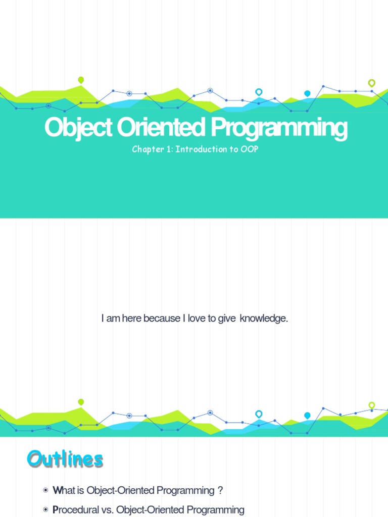 Oop Chapter1intro1 Pdf Object Oriented Programming Class Computer Programming 4706