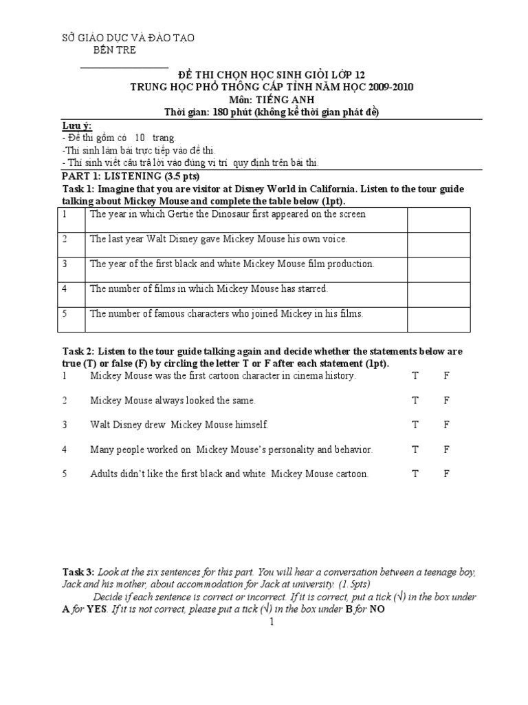 Bo de Thi HSG Tieng Anh 12 PDF | PDF | Endangered Species | Hunting