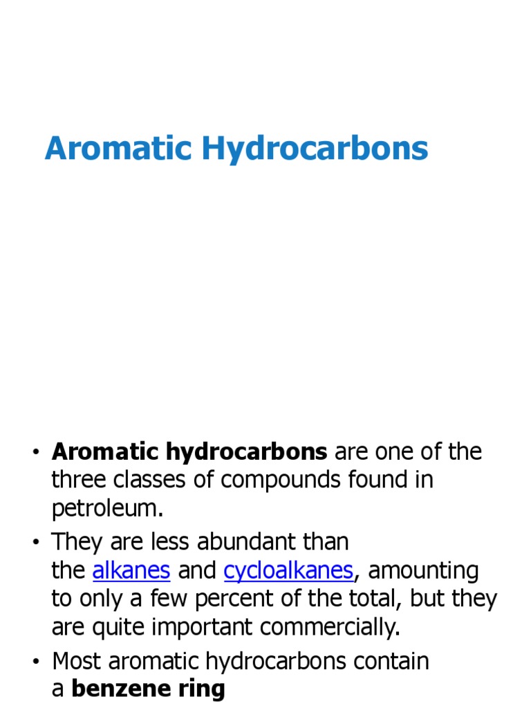 Aromatic Hydrocarbons | PDF | Aromatic Hydrocarbon | Chemical Reactions