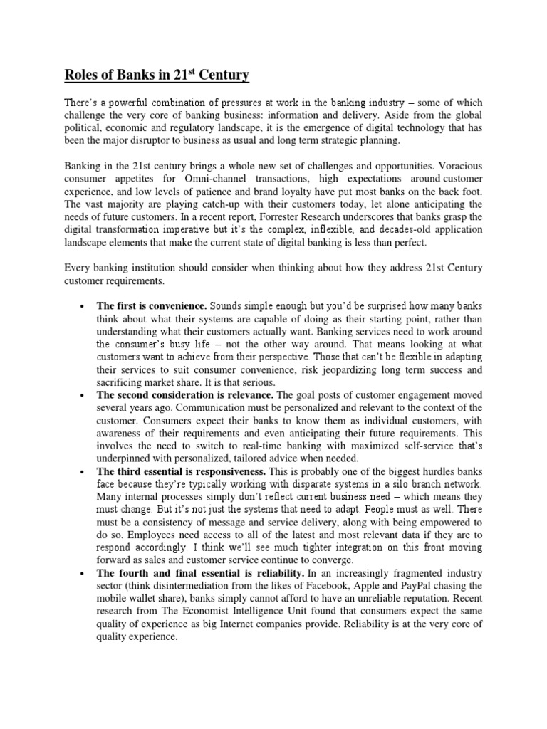 Role of Commercial Bank | PDF | Banks | Business