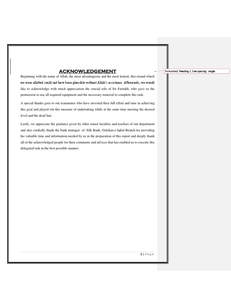 Silk Bank Overview and Acknowledgements | PDF | Transaction Account ...