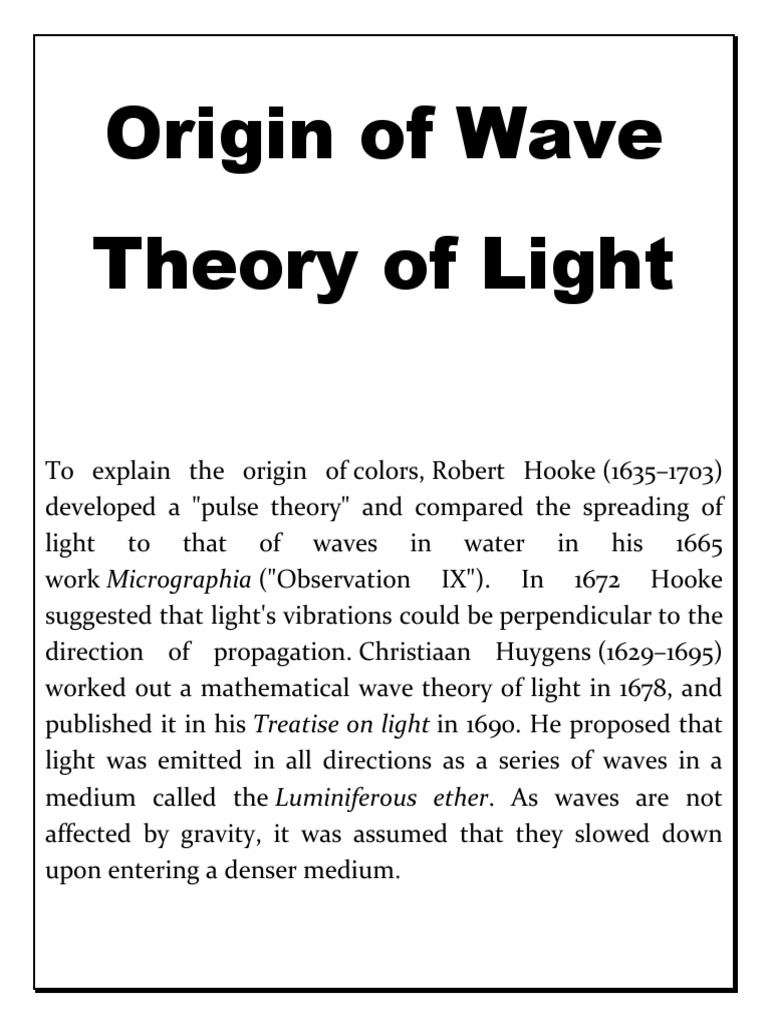 Physics Project Class 12 Wave Nature of Light | PDF | Light | Diffraction