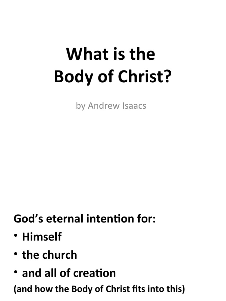 What Is The Body of Christ | PDF | Resurrection Of Jesus | Jesus