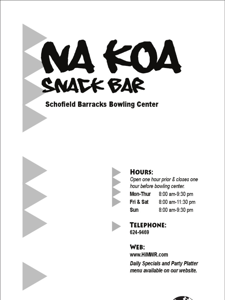 Nakoa Menu | Download Free PDF | Hamburgers | Bacon