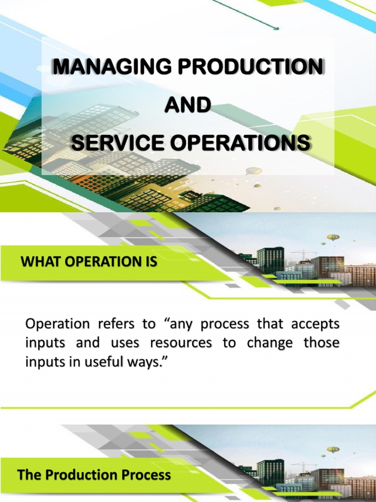 Managing Production and Service Operations | PDF | Operations ...
