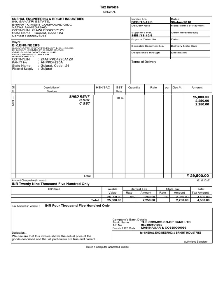 6 Rent Bill | PDF | Invoice | Public Finance