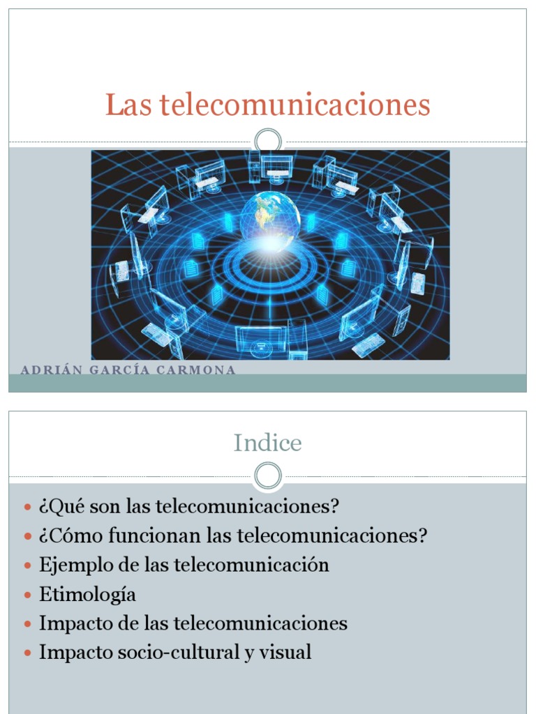 Las telecomunicaciones.pptx | Telecomunicación | Televisión