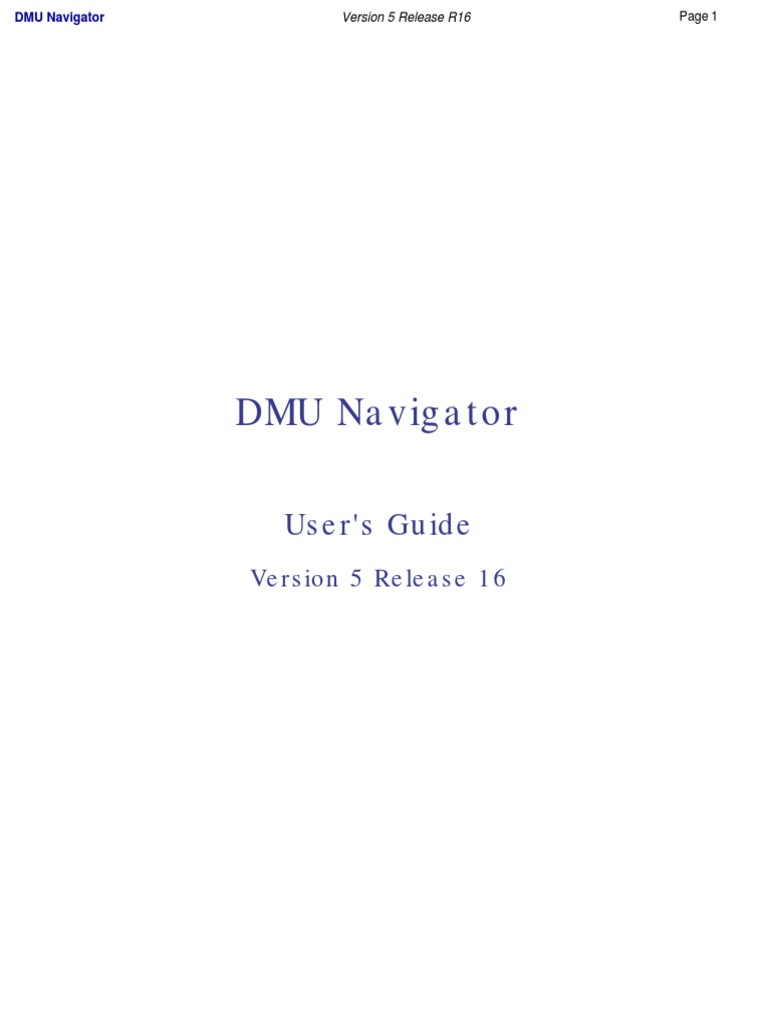 DMU Navigator | PDF | Hyperlink | Simulation