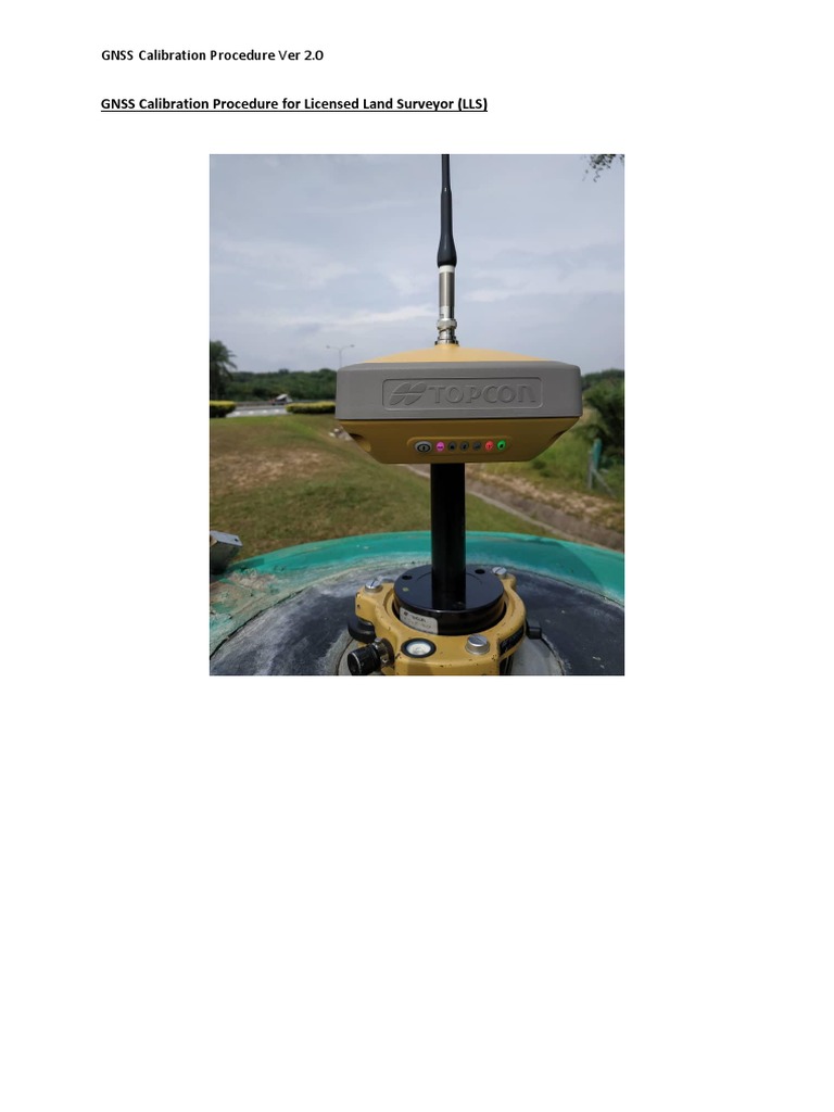 GNSS Calibration Procedure Ver 2.0 | PDF | Latitude | Geographic Data ...