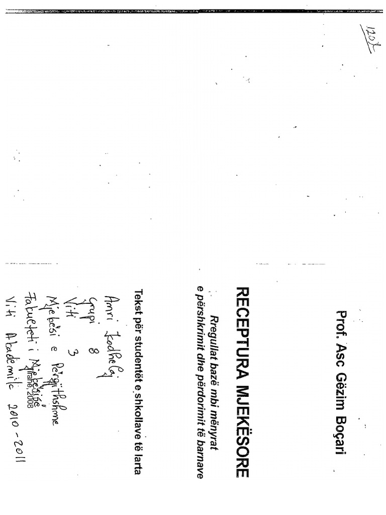 Receptura Mjeksore | PDF