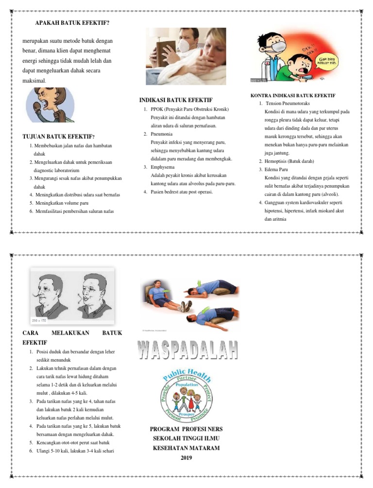 Leaflet Batuk Efektif | PDF