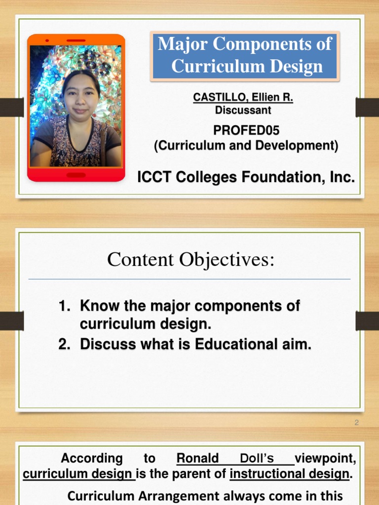 Major Components of Curriculum Design | PDF | Curriculum | Goal