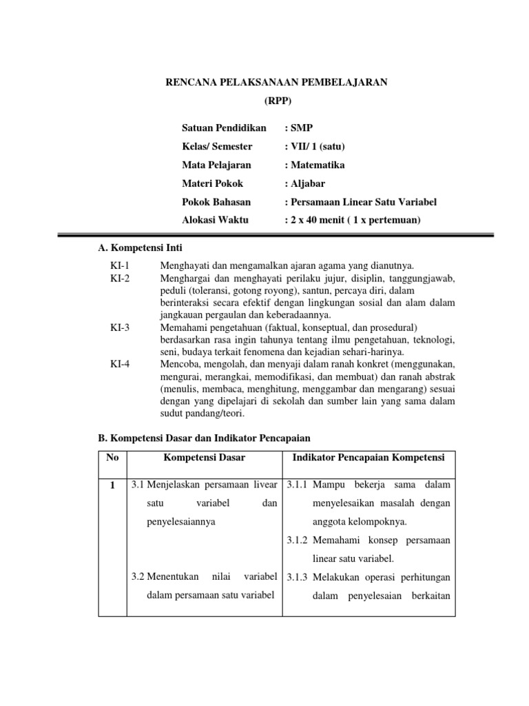 RPP Model Think Talk Write Matematika | PDF | Metode & Bahan Ajar
