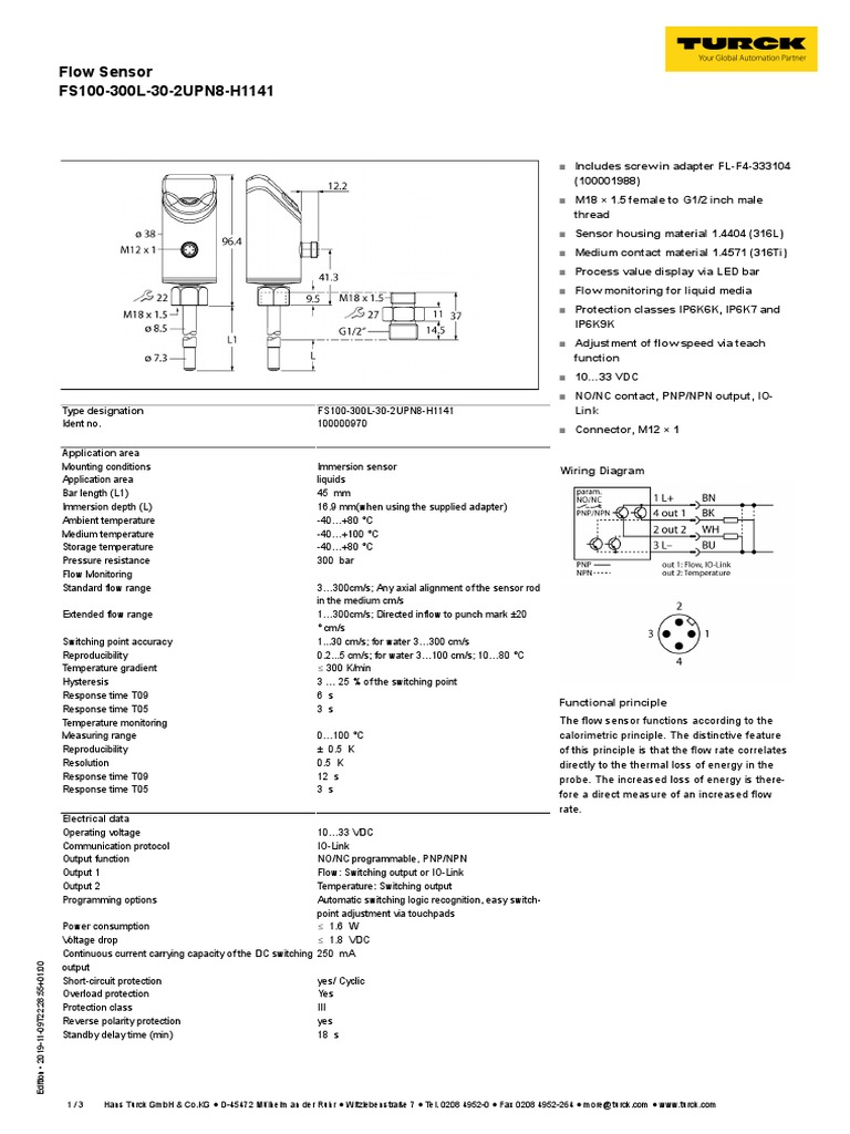 TURCK | PDF | Sensor | Light Emitting Diode