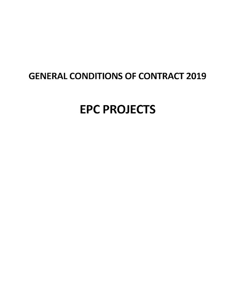 GCC 2019 For Epc Contracts | PDF | Miscarriage | Childbirth