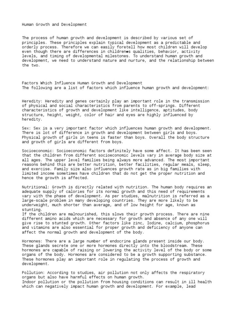 Growth and Development | PDF | Child Development | Relationships