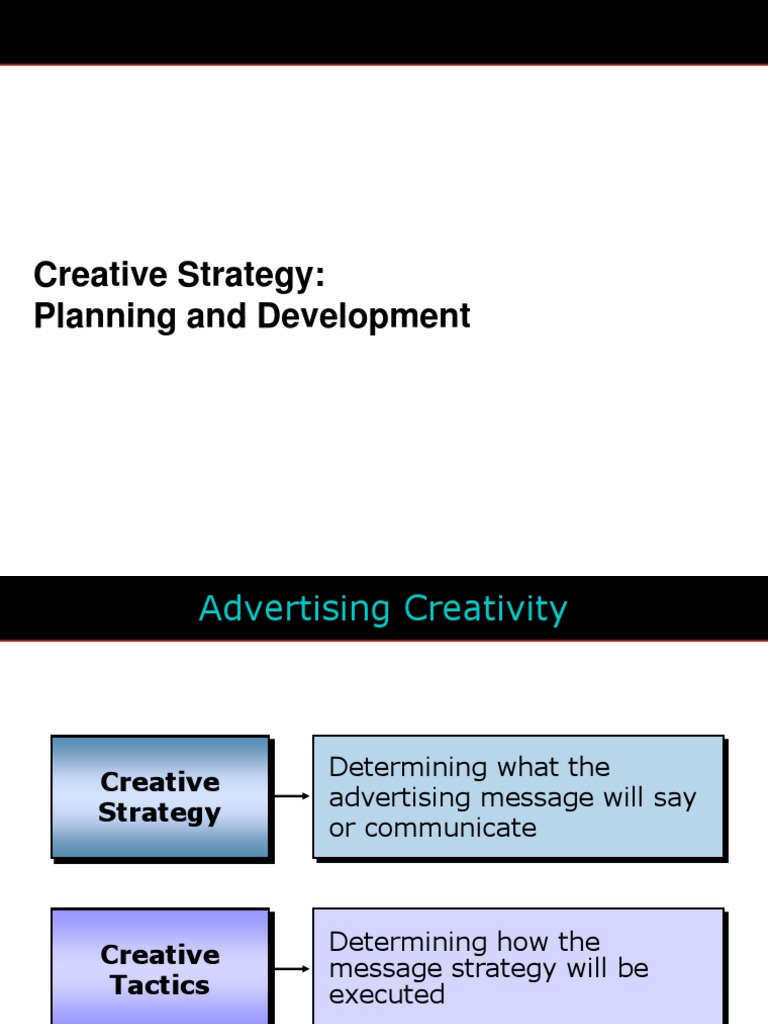 Creative Strategy-Planning and Dev | PDF | Creativity | Advertising