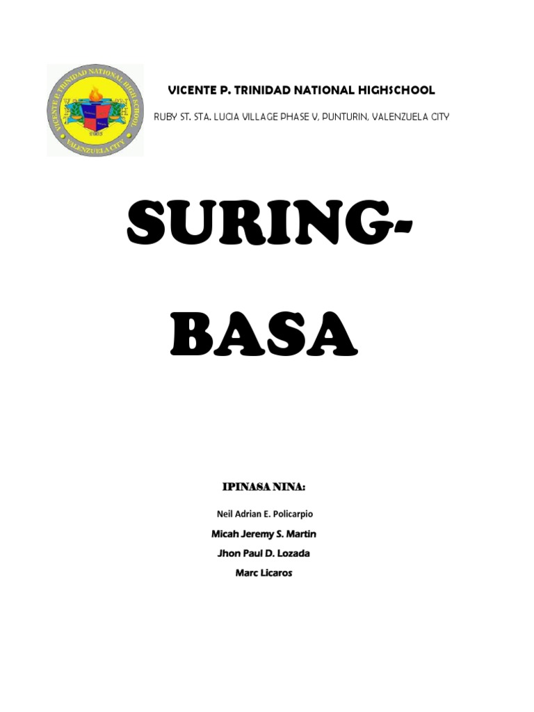 Suring Basa Front Page | PDF