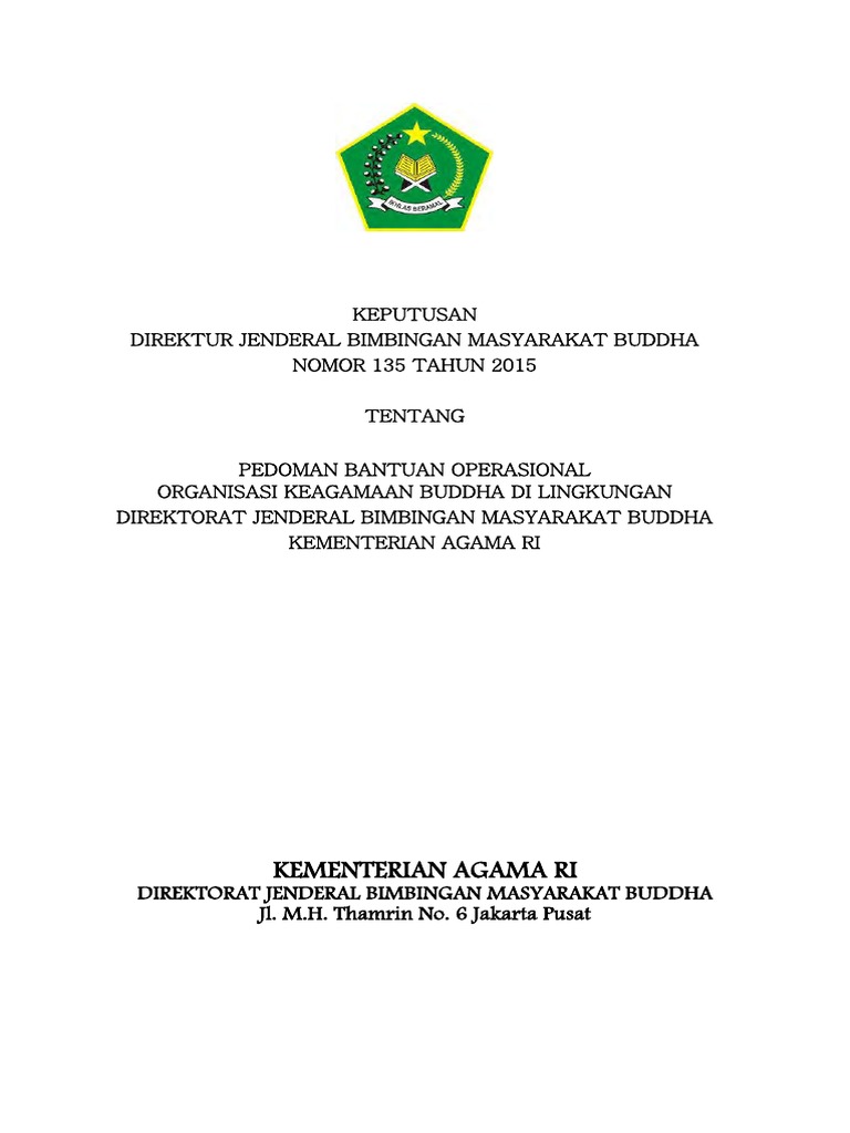 Pedoman Bantuan Operasional ORMAS PDF | PDF