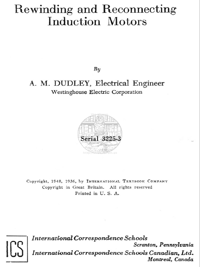 Rewinding & Reconnecting Induction Motors PDF | PDF