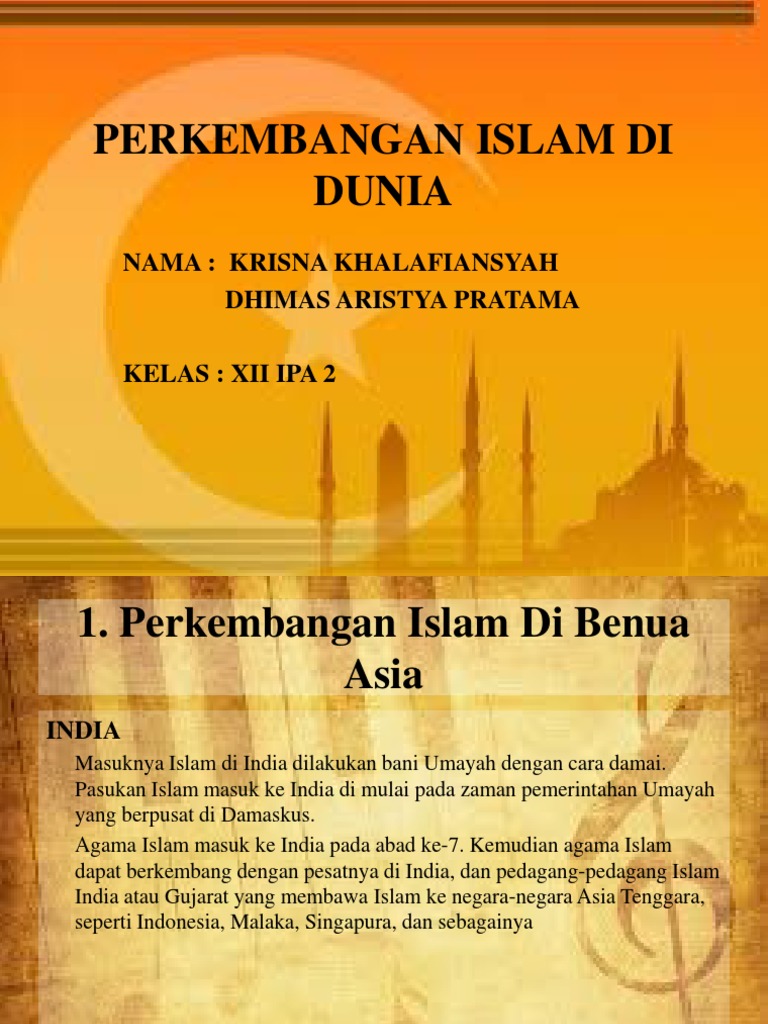 Perkembangan Islam Di Dunia | PDF