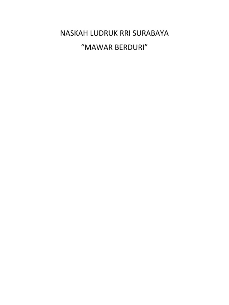 Naskah Ludruk | PDF | Seni