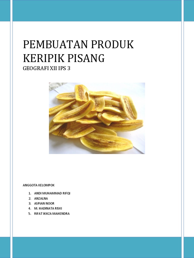 Makalah Keripik Pisang | PDF
