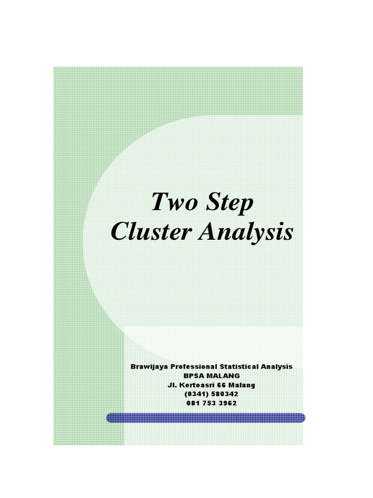 Ebook 038 Tutorial Spss Two Step Cluster Analysis PDF | PDF | Cluster Analysis | Akaike ...