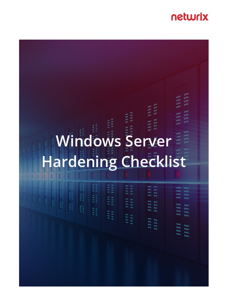 Windows Server Security Guide | PDF | Windows Registry | Computer Security