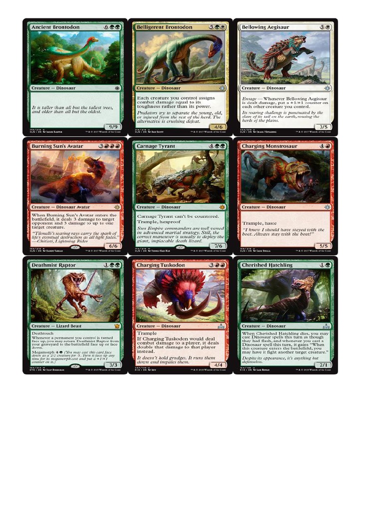 Dinosaur Deck MTG | PDF