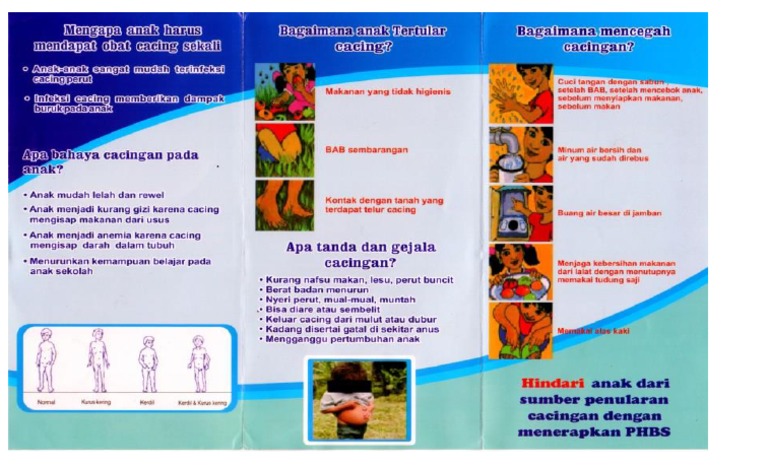 Leaflet Pemberian Obat Cacing | PDF