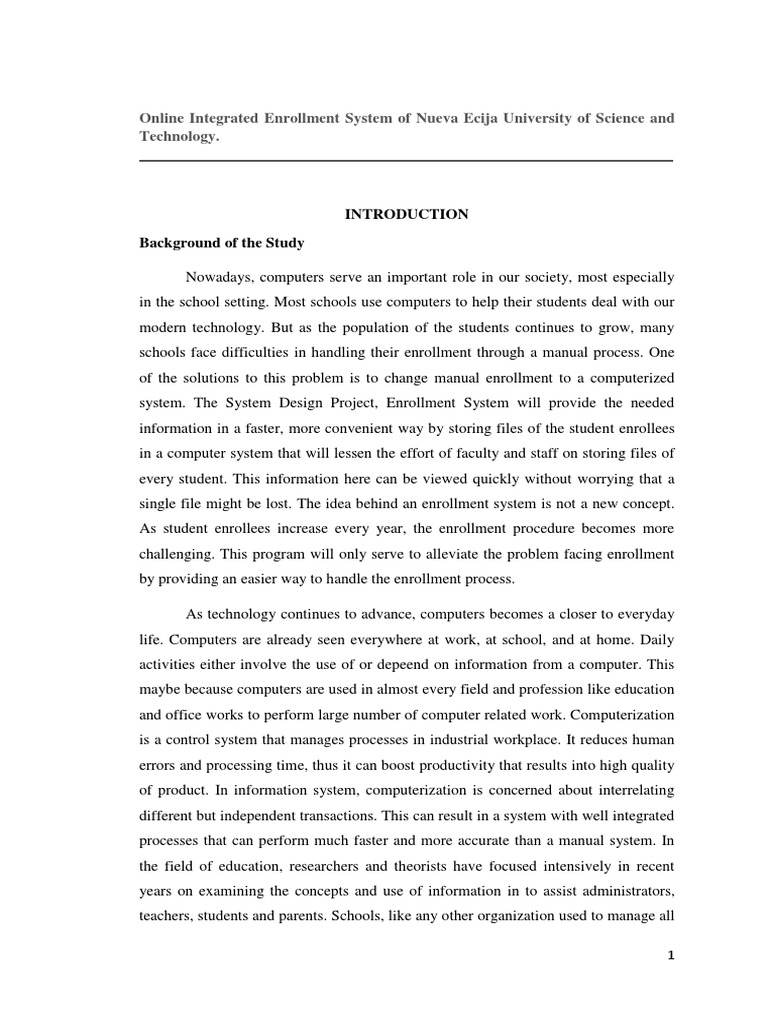 Online Integrated Enrollment System | PDF | World Wide Web | Internet & Web